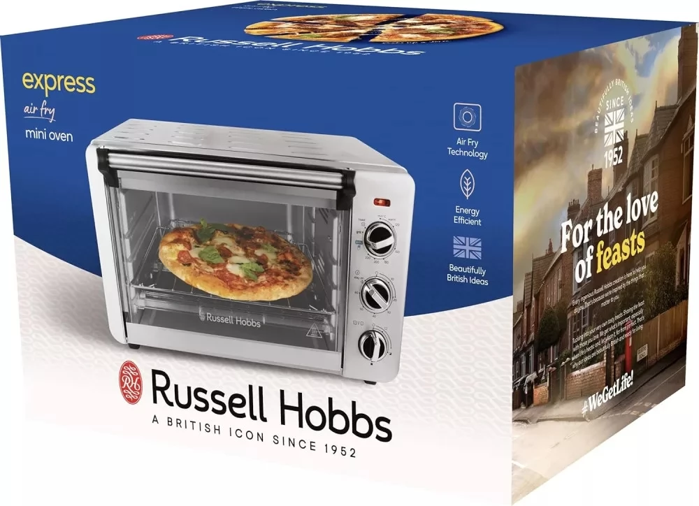 RUSSELL HOBBS 26680-56/RH Express Air Fry Mini Oven 1500W 22.5L Silver ...