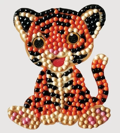 CRAFT BUDDY Gyémántszemes puzzle 9x9 sticker - Tigris - iPoncomp.com