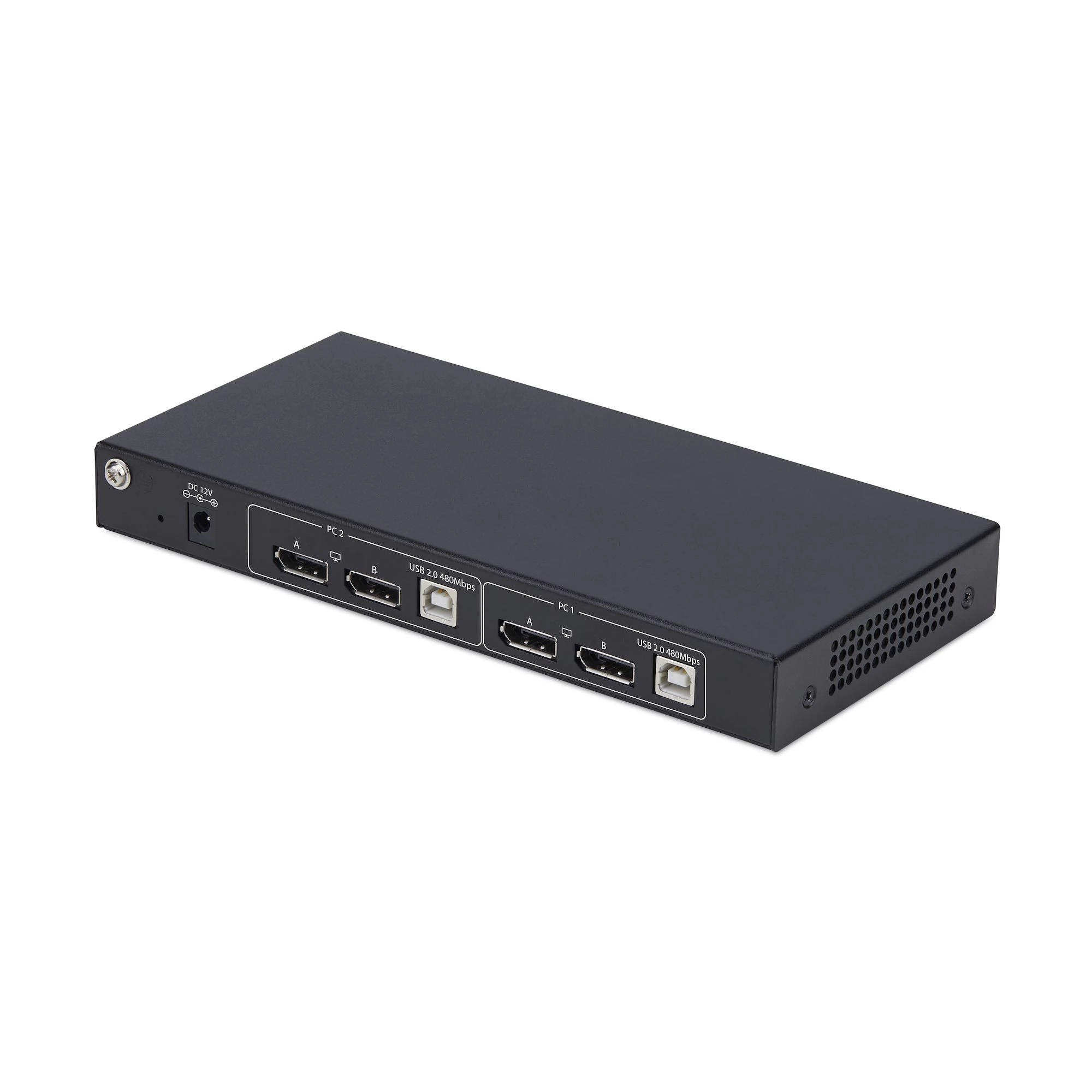 STARTECH P2ADD121D-KVM-SWITCH 2-Port Dual-Monitor DisplayPort KVM ...